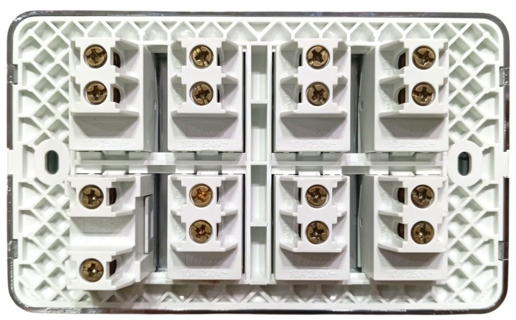 Eva Aluminium 7-Switch + 1-Socket – Bin Adam Electric